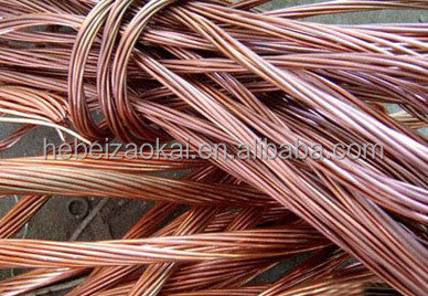 15kg Stripped Copper Wire Scrap , Brass 12 Gauge Copper Wire Scrap