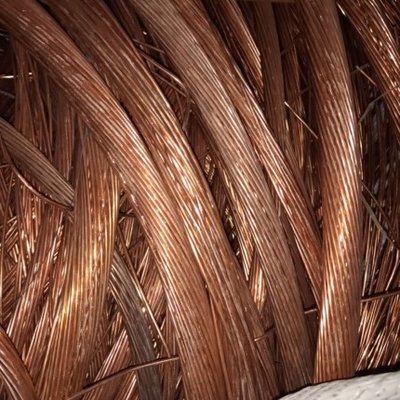 Bare Bright Copper Cable Scrap Metal Recycling High Purity 99.99%