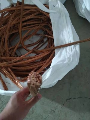 Insulated Copper Cable Scrap , Recycling Bright Copper Wire
