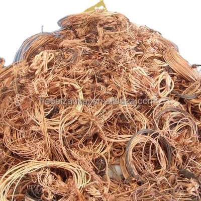 Hot Sale  copper wire scrap 99.9% pure/millberry copper 99.9% From End Supplier