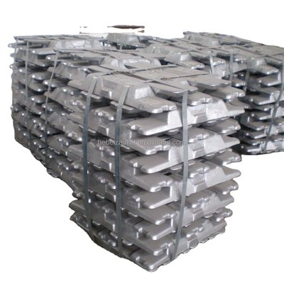 High Grade A00 99.7% Aluminium A7 Ingots Silvery White Color