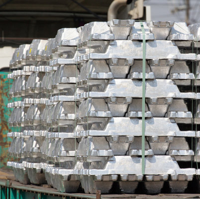 High Grade A00 99.7% Aluminium A7 Ingots Silvery White Color