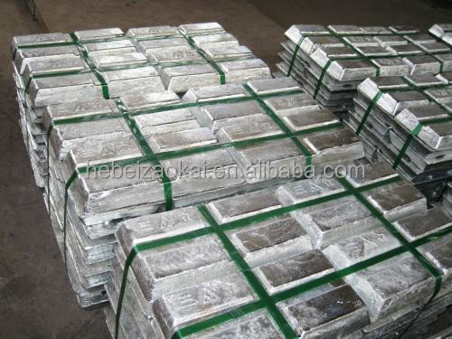 Metal Pure Zinc Ingot , 99.99% 99.995% Az Zinc Ingots High Grade