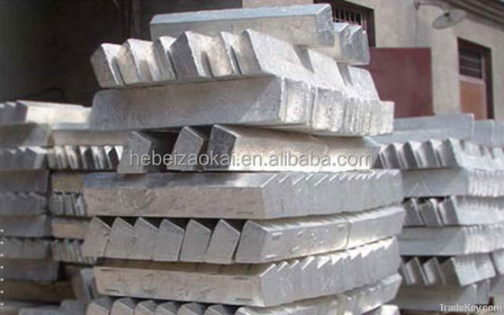 99.99% Mg Magnesium Metal Ingot , Non Alloy Pure Magnesium Ingot