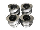 Bimetallic Extrusion Machine Parts , Extruder Screw Elements 0.6-0.8mm NItriding Depth