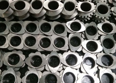 Anti Wear Extruder Spare Parts , Plastic Extrusion Screw Ingot Die Steel Coronation Parallel