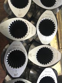 High Performance Coperion Screw Elements , Silver Extruder Machine Parts