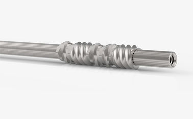 Double Screw Shaft , Extruder Spare Parts Long Using Life Granulations Type