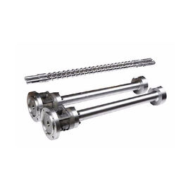 Bimetallic Screw Shaft Conical Double Screw Twin Barrel For Plasticizing