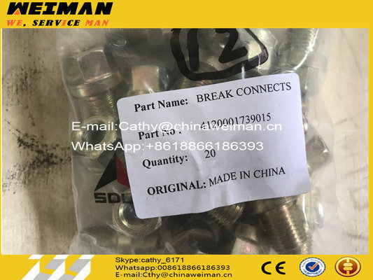 Original SDLG LG958L Wheel Loader Spare Parts 4120001739015 BREAK CONNECTS JS-ZL50-011