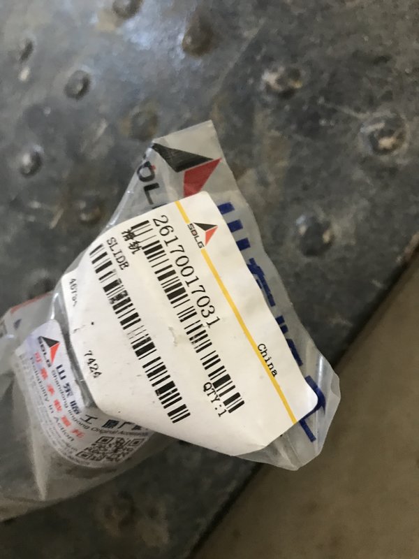 GENUINE SDLG parts,B877 Wheel Loader Spare Parts 26170017031 Plastic pads for sale