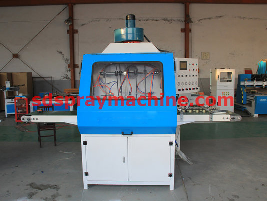 Automatic Wood Line Painting Machine,PVC profile Paint Spray Machine, with 3 pcs spray guns