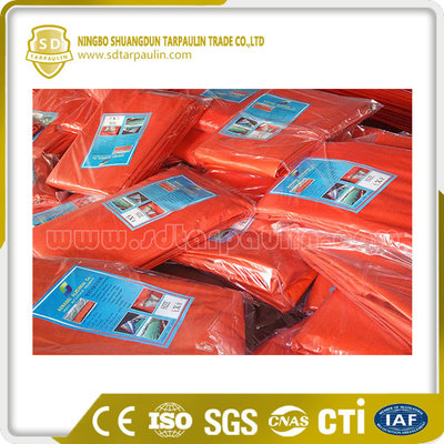 Orange  PE Tarp Poly Tarp Tarpaulin Sheet