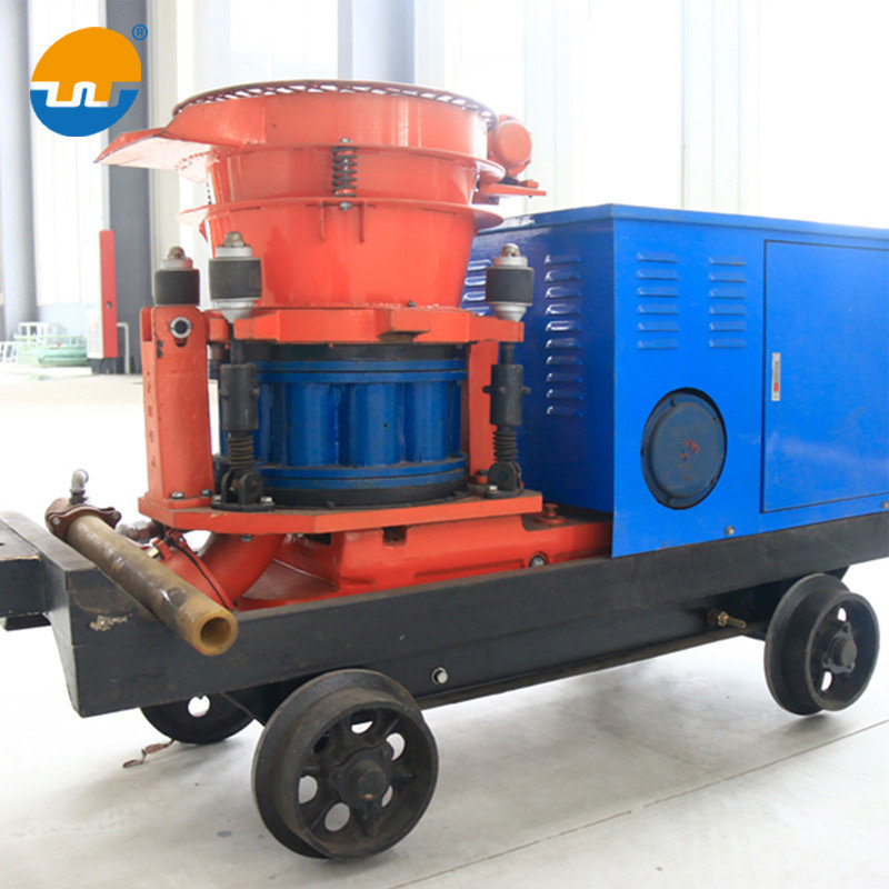 Tunnel use rotor type PZ 5m3/h dry shotcrete machine