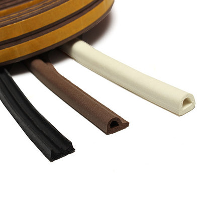 self adhesive rubber strip door seals sponge foam EPDM rubber extrusions E/P/D shaped section