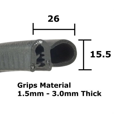 Rv Car Window Rubber Seal Gasket Tape Plastic Sliding Draft