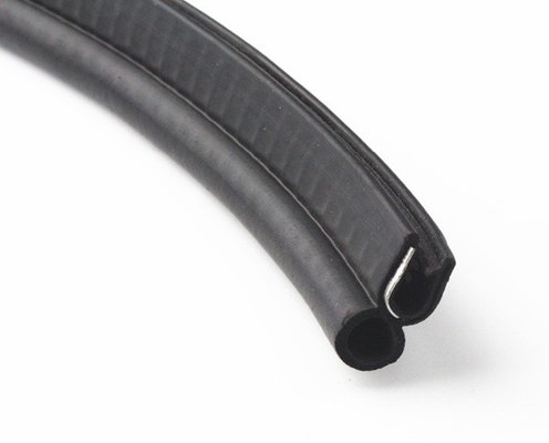 extruded molding section shaped u channel rubber trim seal strip for glazing glass window automotive weatherstripping