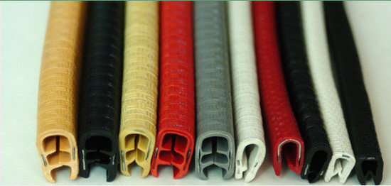 flexible pvc u channel edge trim sealing strip for sheet metal glass car pinch weld