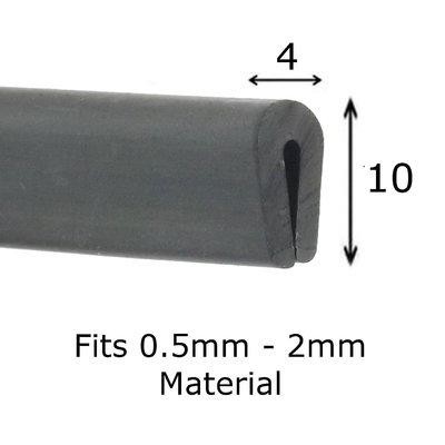 u shaped rubber seal strip EPDM u channel section rubber extrusions glass edge guard protector