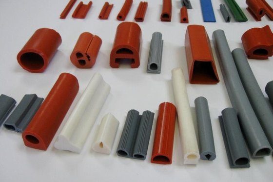 silicone rubber strip tubing silicone rubber extrusions profiles colorful white red blue green section