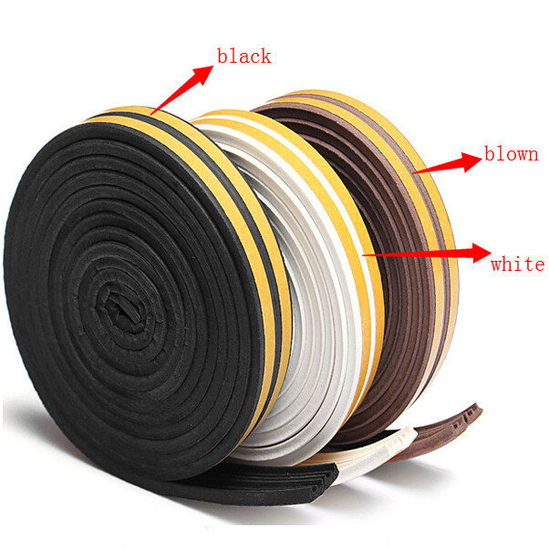 Garage Door Seal Weather Strip Adhesive Rubber Tape Window Sliding Bottom Foam Silicone