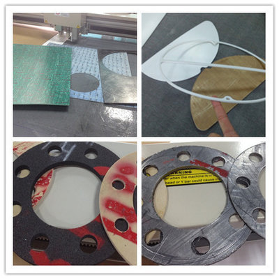 Non-asbestos PTFE teflon stainless steel inserted gasket cusotm small quantity production