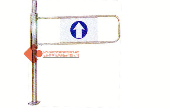 Manual Mild Steel Supermarket Swing Gate Supermarket Entry Gates