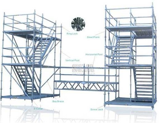 Construction Q345 Hot Dip Galvanized Ringlock Scaffolding horizontal