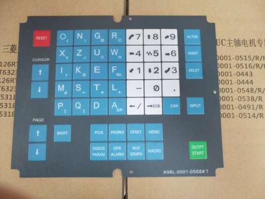 China A98L-0001-0568#M Silicone keypad Mask for FANUC CNC system repair supplier