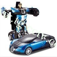 Transformers 4 battle robot electric acousto-optic toy remote control car Bugatti
