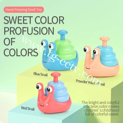 Wholesale Mini Snail Car Toys Hand Pressed Cartoon Snail Children Toys Party Supplies Interactive Toys