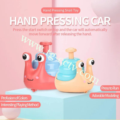 Wholesale Mini Snail Car Toys Hand Pressed Cartoon Snail Children Toys Party Supplies Interactive Toys