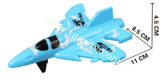 Inertia Four-Wheel Drive Aircraft Children′s Simulation Model Fighter Anti-Fall Toy Friction Aircraft Four-Wheel Car Toy