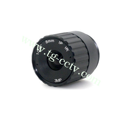 3Mega pixels 8mm CS lens IR Fixed CS Lens 1/2.5" CS F1.4 lens for CCTV Security Camera
