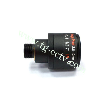 3.0Megapixel Fixed Iris M12 HD 2.8-12mm view angle 90~28Degree Varifocal cctv IR HD Lens,F1.4,Manual Focus Zoom