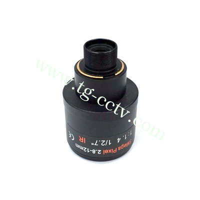 3.0Megapixel Fixed Iris M12 HD 2.8-12mm view angle 90~28Degree Varifocal cctv IR HD Lens,F1.4,Manual Focus Zoom