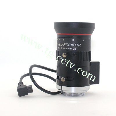 3.0 Megapixel Varifocal HD CCTV Camera, ITS Lens 5-50mm CS Mount Auto iris F1.4 For IP Camera box