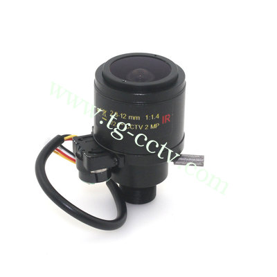 1/2.7'' MP HD Motorized 2.8-12mm Varifocal F1.4 M12 Mount DC Iris Auto IR CCTV Security Camera Lens