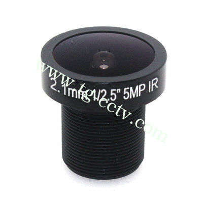 2.1mm 5.0 Megapixel Fisheye CCTV Camera Lens155D Compatible Wide Angle Panoramic CCTV Lens For HD IP Camera M12 Mount