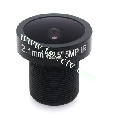 2.1mm 5.0 Megapixel Fisheye CCTV Camera Lens155D Compatible Wide Angle Panoramic CCTV Lens For HD IP Camera M12 Mount