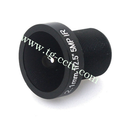 2.1mm 5.0 Megapixel Fisheye CCTV Camera Lens155D Compatible Wide Angle Panoramic CCTV Lens For HD IP Camera M12 Mount