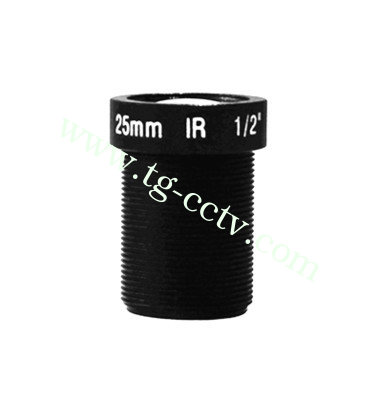 5.0Mega HD 25mm IR CCTV Lens 1/2" For HD IP AHD CCTV Camera, F2.4 M12 Mount Fixed Iris view distance upto 50 meter