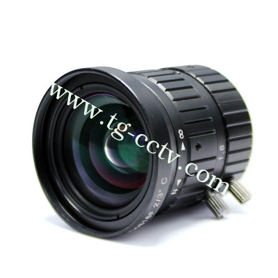 5MP 8mm C mount lens 2/3" 5.0 Megapixel Lens Manual Iris Fixed Lens C Mount Industrial lens For cctv ip camera box