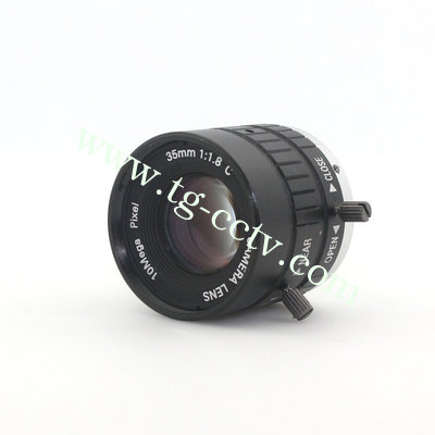 10MP 35mm 1:1.8 HD Industrial Camera Fixed Manual IRIS Focus Zoom Lens C Mount CCTV Lens for CCTV Camera Industrial