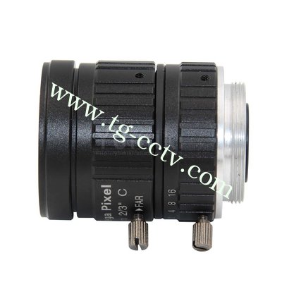 HD 5MP CCTV Camera Lens 16mm F1.6 Aperture 2/3" Image Format Mount C Industrial Security Road monitoring
