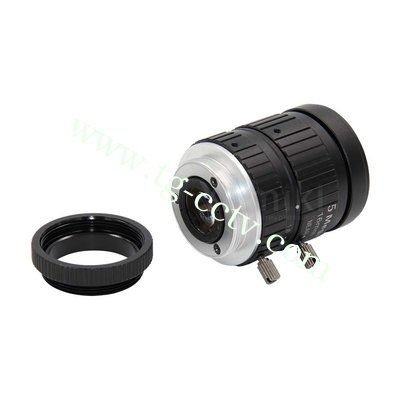HD 5MP CCTV Camera Lens 16mm F1.6 Aperture 2/3" Image Format Mount C Industrial Security Road monitoring