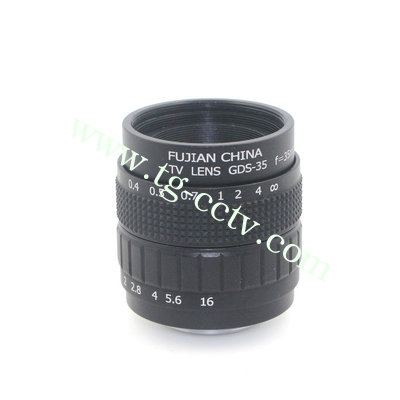 Professional 35mm f1.8 CCTV Lens C Mount CCTV Lens features alloy casing with quality lens