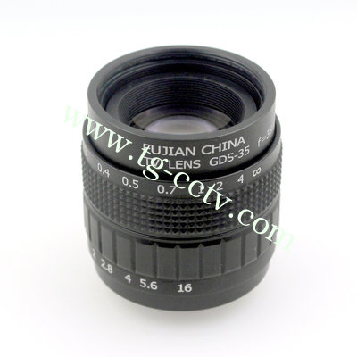 Professional 35mm f1.8 CCTV Lens C Mount CCTV Lens features alloy casing with quality lens