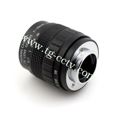 Professional 35mm f1.8 CCTV Lens C Mount CCTV Lens features alloy casing with quality lens