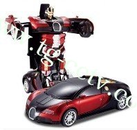 Transformers 4 battle robot electric acousto-optic toy remote control car Bugatti
